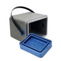 China Meat Industrial Cooler Box Mini EPP Foam Cooler Box 50L 100L Light Weight With Lid Handles for sale