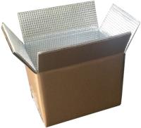 China Paper EPS Polystyrene Foam Insulated Cardboard Folders Box Food Delivery Insulated Foam Box Liners for sale