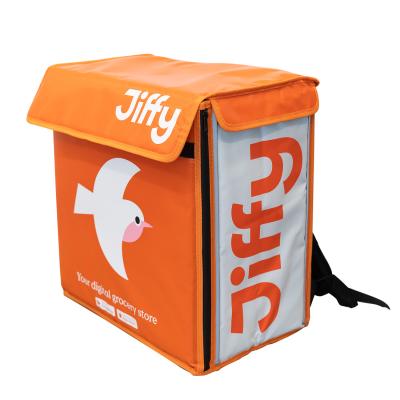 China Food 400D/PU Polyester Thermal Insulated Pizza Delivery Tote Bag with Durable Design for sale