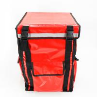 China Low Temperature Thermal Bag with Reusable Ice Pack and Red Aluminum Foil Insulation for sale