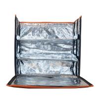 China 400D PU Insulated Catering Bags Polyester Waterproof Pizza Thermal Insulated Heating for sale
