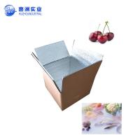 China Aluminum Foil Lined Paper Box For Thermo Delivery Of Cakes Vegetables Fruits Food Thermo Box for sale