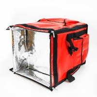 China Low Temperature Thermal Bag with Reusable Ice Pack and Red Aluminum Foil Insulation for sale