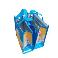China Food Carry Insulated Cooler Shopping Bag 12 Inch Picnic Tempeture 4-6 Hours Portable Aluminum Foil for sale
