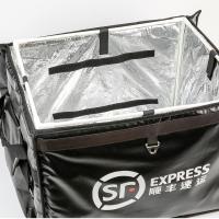 China Commercial Insulated Food Delivery Backpack Black Waterproof Thermal Big Cake Keep Warm Food Delivery Bag for sale