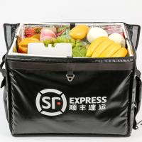 China Commercial Insulated Food Delivery Backpack Black Waterproof Thermal Big Cake Keep Warm Food Delivery Bag for sale