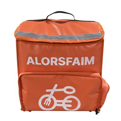 China thermal insulated food bag for delivery Geometric Pattern Large Capacity Cooler Bag Backpack Picnic for sale