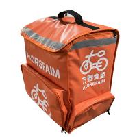 China thermal insulated food bag for delivery Geometric Pattern Large Capacity Cooler Bag Backpack Picnic for sale