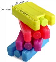 China slim ice brick Plastic Blue Ice Box Freezer Keep Your Food Fresh 500g Personalized Gel Ice Pack for sale
