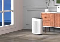 China Ivory White Air Purifier With UVC ABS Material For Sterilization for sale