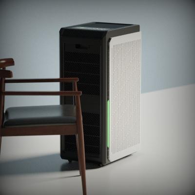 China Floor Standing Hepa UV Air Purifier For Big Room Office 65db for sale