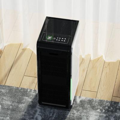 China ABS Plastic Hepa Filter Air Purifier With Sensor UV Lamp  240W for sale