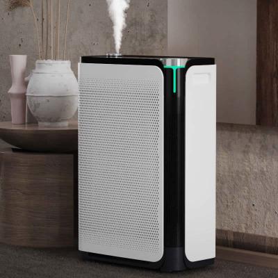 China VOC Sensor Ultrasonic Humidifier Hepa Uv Air Purifier LED UVC Sterilization for sale