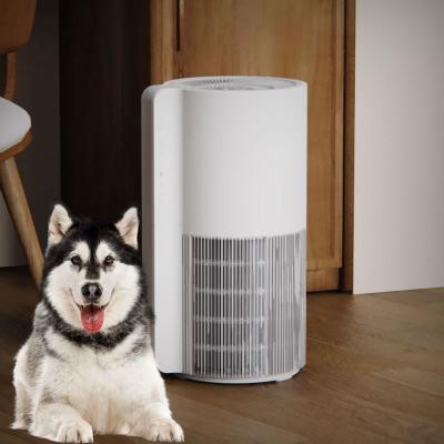 China Tuya Control Small Room Pet Air Purifier For Hair And Mold Three Fan Speed for sale