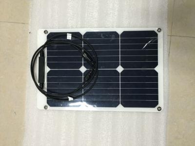 China Custom Size SunPower Flexible Solar Panels 18W 12V With CE LVD SGS Certification for sale