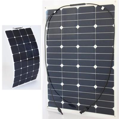 China 22% Efficiency Flexible PV Solar Panels 60 Watt Optional Frame Colour for sale