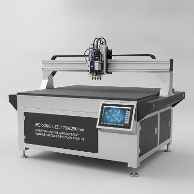 China XY Glue Plotter CNC Gluer with 1700x2500mm Working Size Supports Up To Four Operators and Hot Melt Cold Glue In One Operation for sale