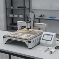 China XY Glue Plotter CNC Gluer with 840mm Stack Height 2-3Kg/h Glue Output and 24h Working Time for sale