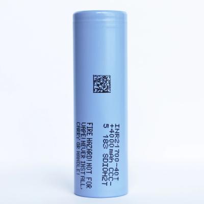 China INR21700-40T 21700 Cylindrical Cells 3.6V 4000mAh 35A Lithium Ion Cell for sale