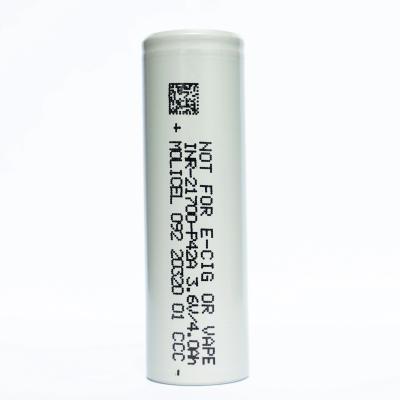 China Molicel P42A 3.6V 21700 Lithium Battery 4200mAh Low Temperature Deep Cycle for sale