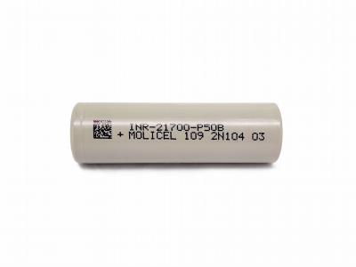 China High Discharge Rechargeable 21700 Battery Molicel P50B 3.6V 5000mAh 60A for sale