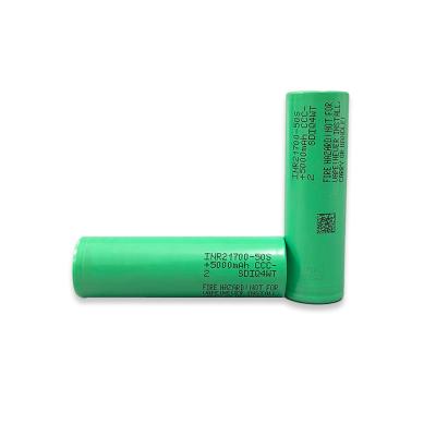 China INR21700-50S 21700 Cylindrical Cells 3.6v 5000mAh 25A Cylindrical Lithium Ion Battery for sale