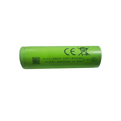 China Lishen 50PT 5000mah Lithium Ion Battery 3.6V 70A Discharge Full Tab Cylindrical Cells for sale