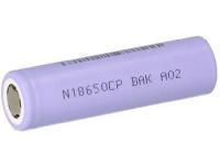 China BAK 3.6V 18650 Cylindrical Cells N18650CP 3350mAh 3C Discharge Cylindrical Lithium Ion Battery for sale