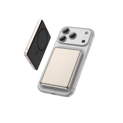 China Popular Pick: 5000mAh Semi-Solid State Power Bank with MagSafe - Secure Charging for Apple Users for sale