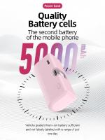China 3.6V5Ah Mini Pocket Power Bank with Hidden Type-C, LED Display & Multi-Fast Charging Protocols for sale