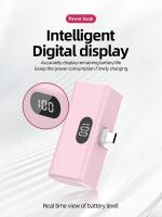 China 3.6V5Ah Mini Pocket Power Bank with Hidden Type-C, LED Display & Multi-Fast Charging Protocols for sale