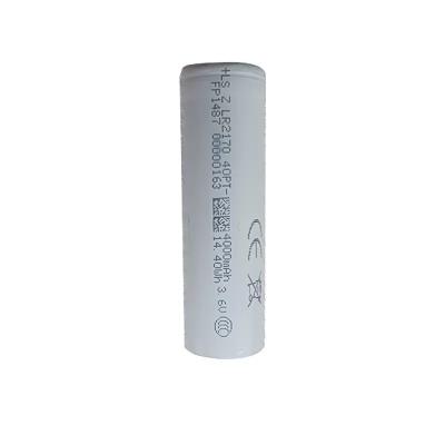 China Low Thermal Rise 3.6V 4000mAh 70A Output 600 Cycles Life 21700 Battery Cell for Electric Motorcycle Power Bank for sale