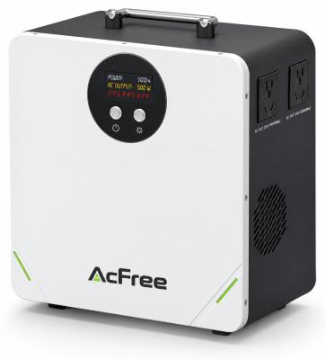 China AcFree 1kWh 500W Wall-Mountable Portable Power Station with LFP Battery for Home Backup, Solar Charging and Outdoor Power for sale