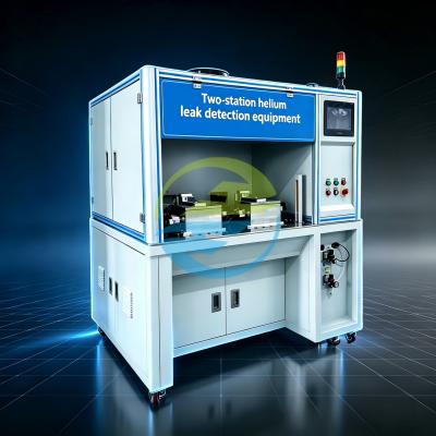China High-Precision Relay Helium Leak Testing Equipment for Automatic Gas Tightness Inspection with Two Test Stations for sale