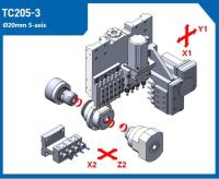 China 5 Axis Technology TC205 Spindle Swiss Type CNC Turning Lathe with After-sales Service for sale