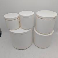 China Cylindrical 99% alumina grinding tank, vertical wear-resistant corundum ball grinding jar for sale