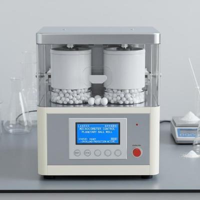 China Microcomputer Control With LCD Display Planetary Ball Mill with Zirconium Oxide Grinding Balls and Overload Protection for Laboratory Use for sale