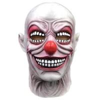 China White Natural Latex Halloween Zombie Mask Eco Friendly Non Toxic 20x28cm for sale