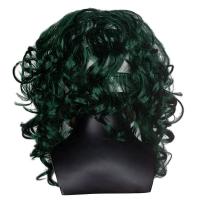 China Full Head Creepy Halloween Scary Clown Joker Mask with Green Wig Adult Size Natural Latex for sale