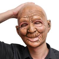 China Realistic Old Man Halloween Mask Adult Size 100% Natural Latex Handmade for sale