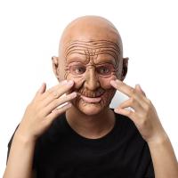 China Realistic Old Man Halloween Mask Adult Size 100% Natural Latex Handmade for sale