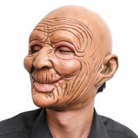 China Realistic Old Man Halloween Mask Adult Size 100% Natural Latex Handmade for sale