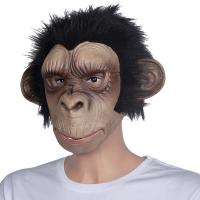 China Realistic Monkey Latex Full Head Mask Eco Friendly EN71 Approved Handmade 200g for sale