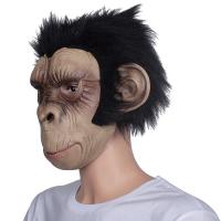 China Realistic Monkey Latex Full Head Mask Eco Friendly EN71 Approved Handmade 200g for sale