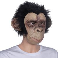 China Realistic Monkey Latex Full Head Mask Eco Friendly EN71 Approved Handmade 200g for sale