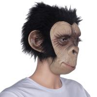 China Realistic Monkey Latex Full Head Mask Eco Friendly EN71 Approved Handmade 200g for sale