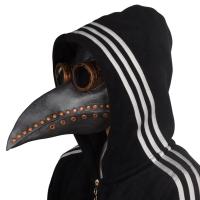 China Plague Doctor Latex Mask Handmade Punk Cosplay Halloween One Size 0.3kg for sale