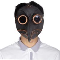 China Plague Doctor Latex Mask Handmade Punk Cosplay Halloween One Size 0.3kg for sale