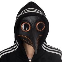 China Plague Doctor Latex Mask Handmade Punk Cosplay Halloween One Size 0.3kg for sale