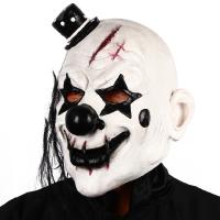 China 100% Natural Latex Scary Clown Mask for Halloween Adult Size Customizable for sale